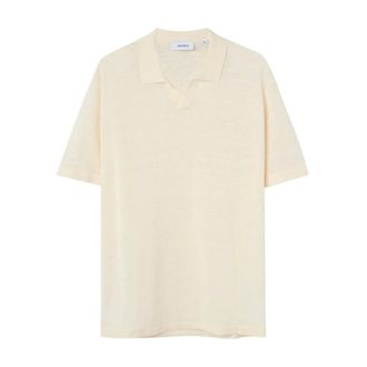 Les Deux Homme, Tops, Blanc, Taille: XL Polo T-shirt Blanc Enmanuel