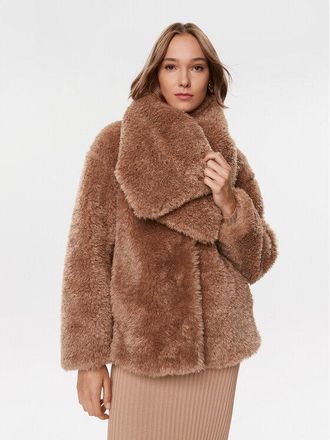 Guess Pelzmantel W3BL76 WEYQ0 Braun Regular Fit