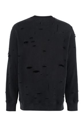 Givenchy Mens Cotton Crew-Neck Sweatshirt Black Sweatshirts Sweater