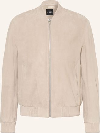HUGO BOSS Lederblouson Muller beige