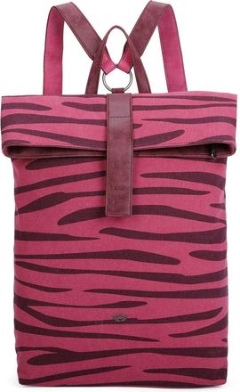 Fritzi Aus Preußen Damen Izzy03 Canvas Rucksack, Zebra Pink