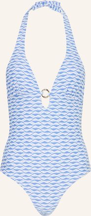 Heidi Klein Heidi Klein Neckholder-Badeanzug Tinos blau