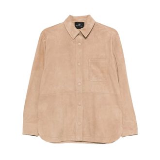 Paul Smith Femme, Blouses et Chemises, Beige, Taille: 36 FR Point Collar Shirt
