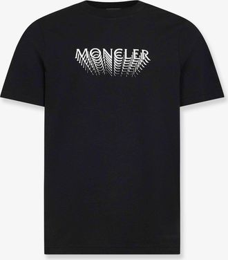 Moncler Cotton T-shirt with printed logo on the front - MONCLER - gender_Man