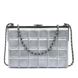 Chanel Pre-owned Frame Clutch - - Pre-owned - Damen - Grau - ONE SIZE