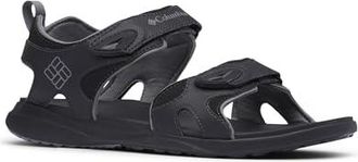 Columbia 1907061 homme Sandales Bout ouvert, Noir (Black, Tie Grey Steel 010), 43 EU