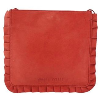 Miu Miu Pre-owned Leder Umh&auml;ngetasche - - Pre-owned - Damen - Rot - ONE SIZE