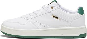 Puma Erwachsene Court Classic Sneakers 44, White Vine Gold Green