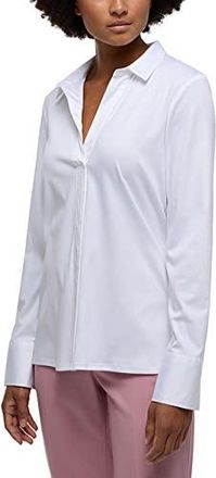Eterna Femme Chemise en Jersey Regular FIT 1/1 Blanc 42_D_1/1