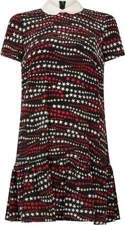 Red Valentino Femme, Robes, Multicolore, Taille: 38 FR Mini robe en soie &agrave; imprim&eacute; &eacute;toiles