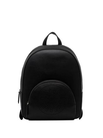 Karl Lagerfeld K/Circle Rucksack aus Leder - Schwarz