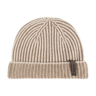Sease Gerippte Kaschmir-Beanie - - Accessories - Herren - Beige - ONE SIZE