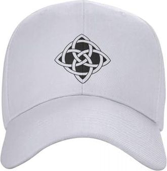 Generic Casquette de baseball personnalis&eacute;e avec noeud celtique quaternaire symboles celtes casquette de baseball hommes femmes chapeau de camionneur respiran