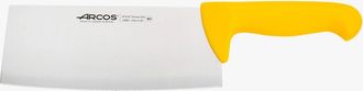 Arcos Fleischermesser Cleaver - Edelstahlklinge 20 cm - Griff aus Polypropylen, Ideal f&uuml;r Fleischverarbeitung - Gelb, Serie 2900, Farbe Gelb