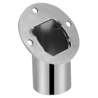 BESPORTBLE Housoutil Duschvorhangstangenhalter aus Edelstahl Abgeschr&auml;gter Flansch mit Hohem Stangensockel Verstellbare Handtuchstangenhalterung f&uuml;r Badezimmer