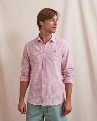 Faguo Chemise &eacute;cru et rose