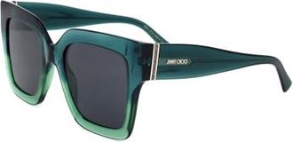 Jimmy Choo London Lunettes de Soleil EDNA/S PEF GOLD GREEN 52/22/145 Femme