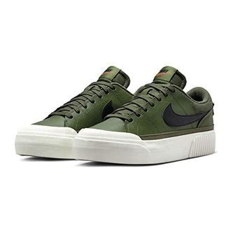 Nike Basket Nike COURT LEGACY LIFT Olive Sail Team Oragne 38.5 EU