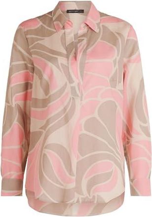 Betty Barclay Damen Chemisier Long &agrave; Manches Longues Nature/Ros&eacute; 38