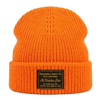 CHESAPEAKE'S Bonnet en laine Merinos pour m&eacute;caniciens - unisex - Accessoires - Orange - Taille: ONE Size
