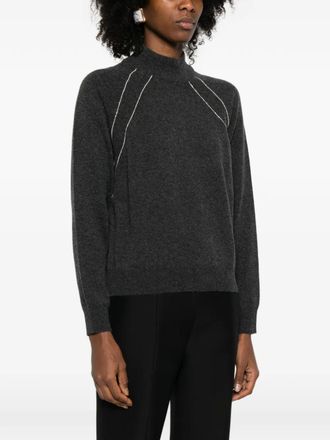 PESERICO Womens Bead-Detailed Sweater Aw25 W