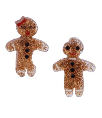 Betsey Johnson Nieten/Pfosten braun, keine Gr&ouml;&szlig;e