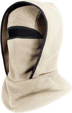 Generic Chapeau dhiver chaud avec tour de cou intégré - Masque de cyclisme coupe-vent 3 en 1 - Masque et cache-cou, kaki, Taille unique