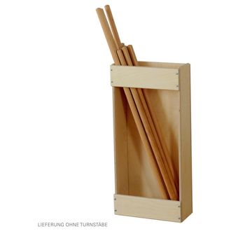 Sport-Tec Aufbewahrungshilfe aus Holz, Flexi-Bar, Turnstäbe, Schulsport, Kindergarten