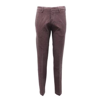 Michael Coal Slim Fit Bordeaux Hose - - Trousers - Herren - Rot - W31