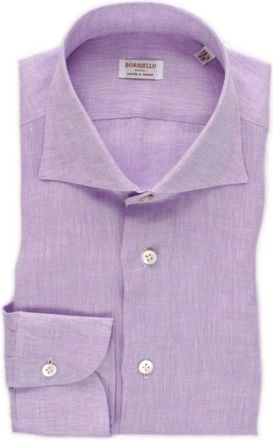 Borriello Homme, Chemises, Violet, Taille: M Camicia