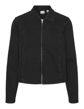 Vero Moda Damen Vmlaila Ls Biker Jacket Vi185 Boo Jeansjacke, Black Denim, XS