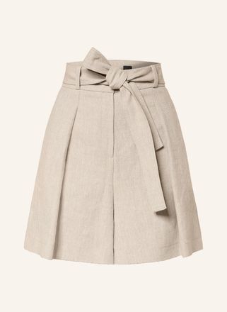HUGO BOSS Shorts Tojuna Mit Leinen beige