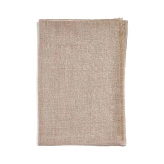 D4.0 Schal mit Fransen - - Accessories - Herren - Beige - ONE SIZE