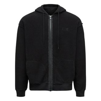 Maison Margiela Kapuzenjacke aus Baumwolle - - Sweatshirts & Hoodies - Herren - Schwarzk - M