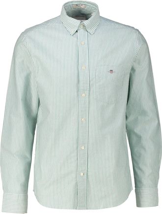 GANT Herren REG Classic Oxford Stripe Shirt Hemd, Butternut Green, L