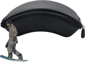 Generic Skibrillen-Etui - Aufbewahrungsbox f&uuml;r Sportbrillen, Schneebrillen-Schutzh&uuml;lle, sto&szlig;feste Schneesportbrillen-Reise-Aufbewahrungsbox f&uuml;r Reisen