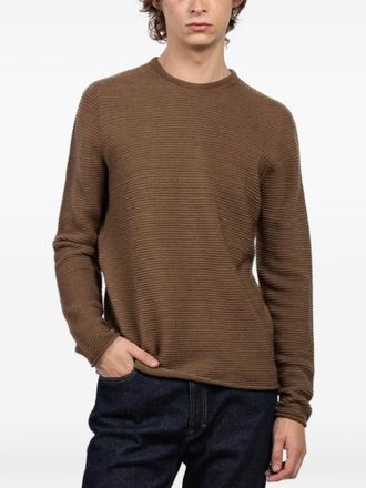 Hannes Roether crew-neck sweater - Braun