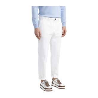 PESERICO Wei&szlig;e Bull Denim Chinos - - Trousers - Herren - Wei&szlig; - 2XL