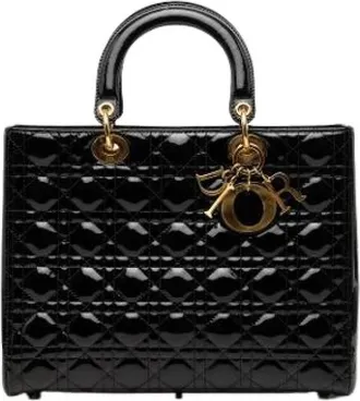 Dior Sac &agrave; main Lady Dior doccasion - Femme - Pre-owned - Noir - Taille: ONE Size