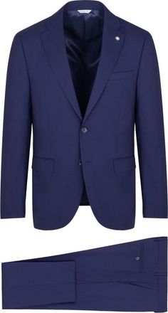 Manuel Ritz Homme, Costumes, Bleu, Taille: 3XL Abito in Fresco Lana