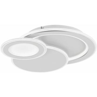 Wofi Leuchten Led Deckenleuchte mola Wei&szlig; Fernbedienung dimmbar, Breite 49cm