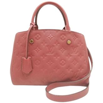 Louis Vuitton Sac &agrave; main Montaigne BB doccasion - Femme - Pre-owned - Rose - Taille: ONE Size