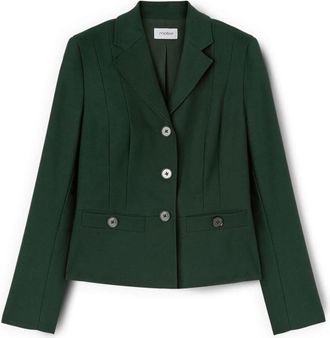Motivi Femme, Vestes, Vert, Taille: 36 FR Short Blazer Jacket