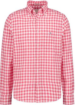 GANT Herren Hemd rot Baumwolle-Leinen
