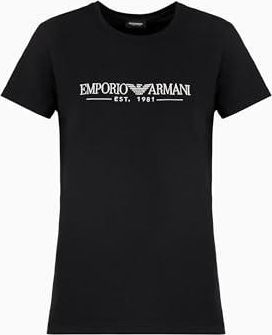 Emporio Armani S/Sleeve Crew Neck T-Shirt, Noir, M Femme