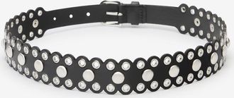 Isabel Marant Ceinture Zalla - Femme - Noir Et Argent&eacute; - Taille 75 - Isabel Marant