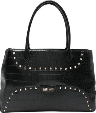 Just Cavalli Femme, Sacs, Noir, Taille: ONE Size Studded Tote