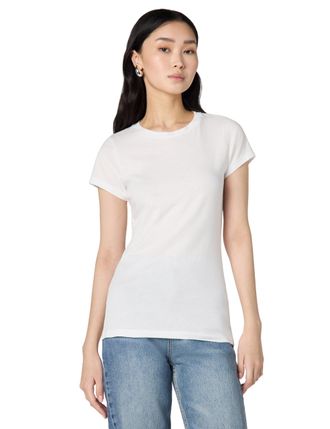 Velvet Damen Jemma Crewneck T-Shirt, Weiss/opulenter Garten, X-Groß