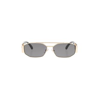 Versace Geometrische rechteckige Sonnenbrille - - Accessories - Herren - Grau - 58 MM
