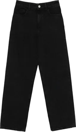 R&oacute;he Straight Leg Jeans - Schwarz
